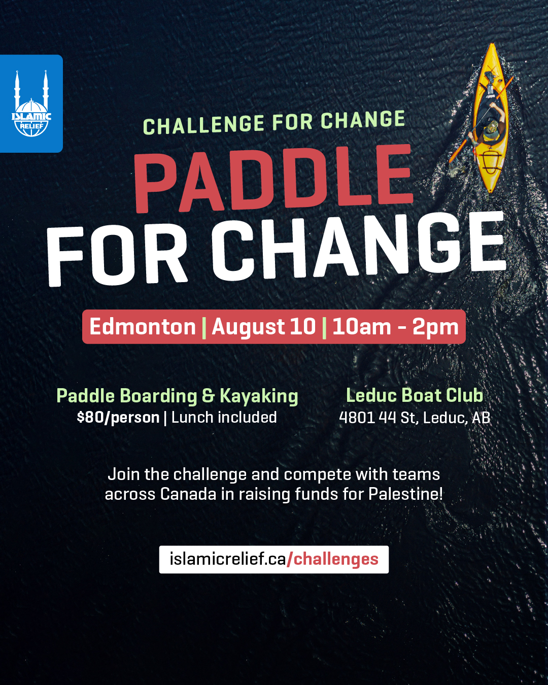 Paddle for Change | Islamic Relief Canada