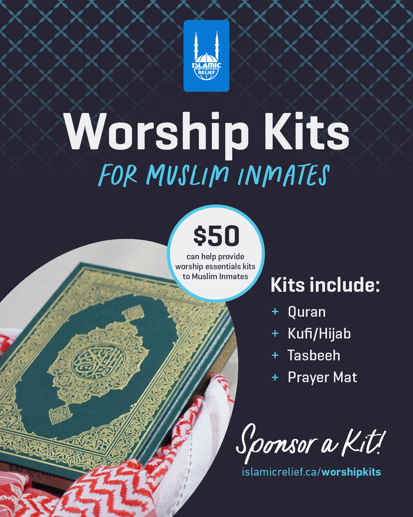 Worship Kits for Muslim Inmates | Islamic Relief Canada